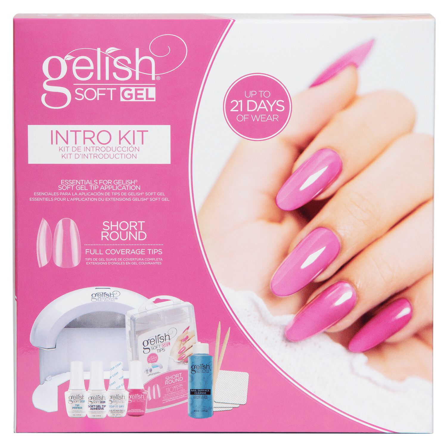Short Round Soft Gel Tips Intro Kit - Gelish | CosmoProf