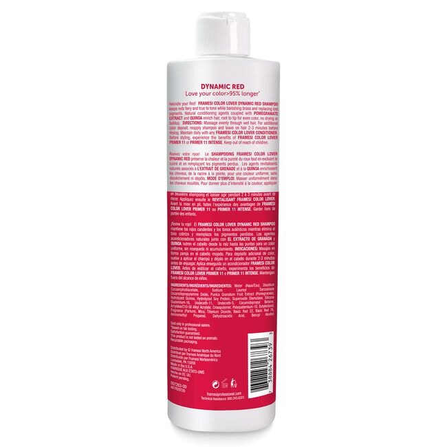 Color Lover Dynamic Red Shampoo - Framesi | CosmoProf