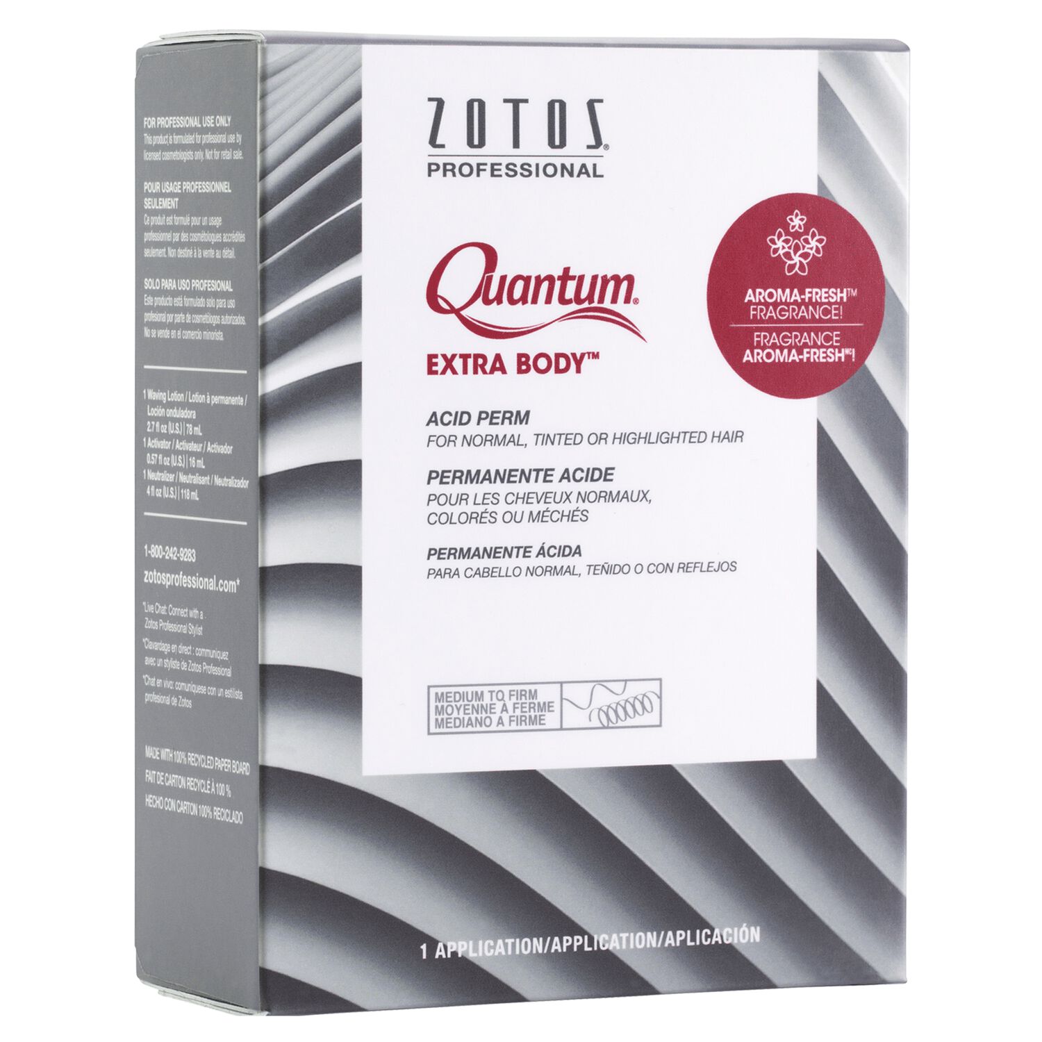 Quantum Extra Body Acid Perm for Normal, Tinted or Highlighted Hair - Zotos | CosmoProf