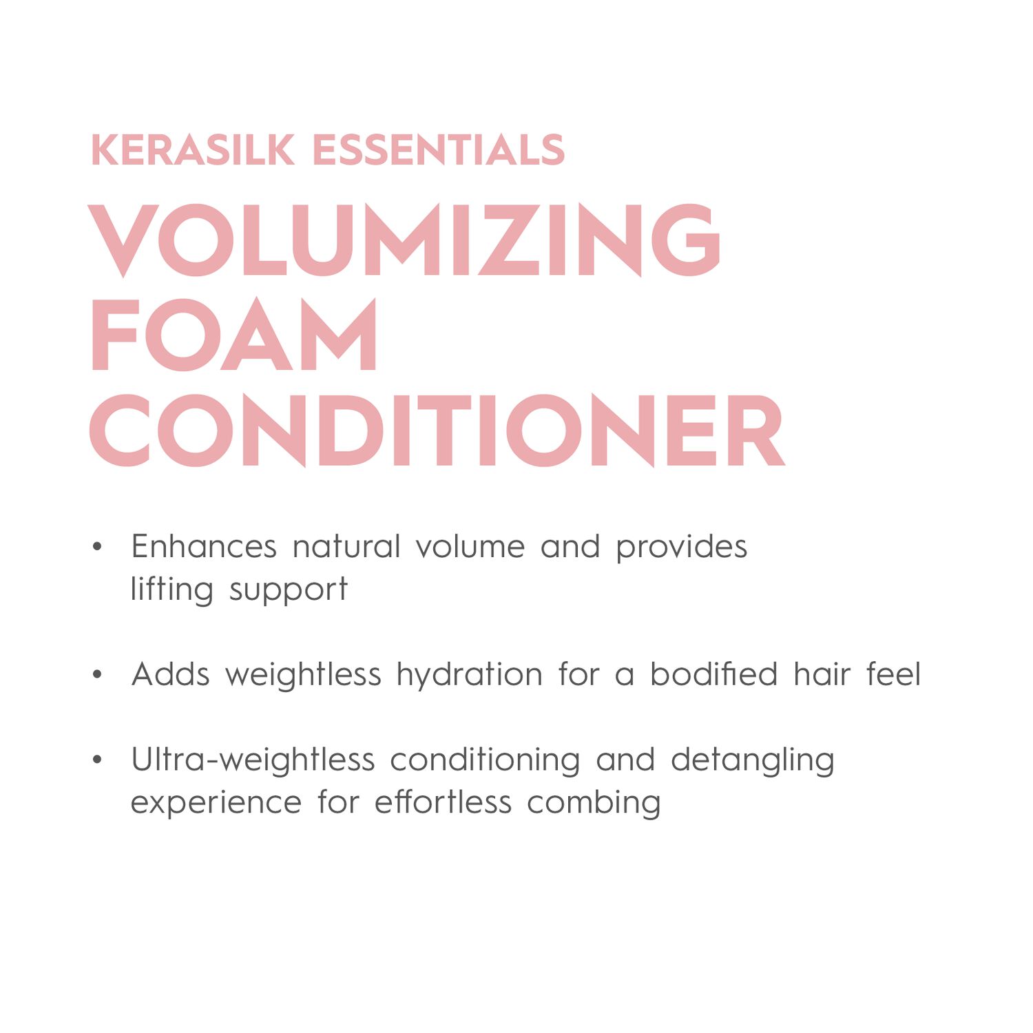 Volumizing Foam Conditioner - Kerasilk | CosmoProf
