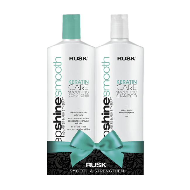 Deepshine Keratin Smooth Shampoo, Conditioner Duo - Rusk | CosmoProf