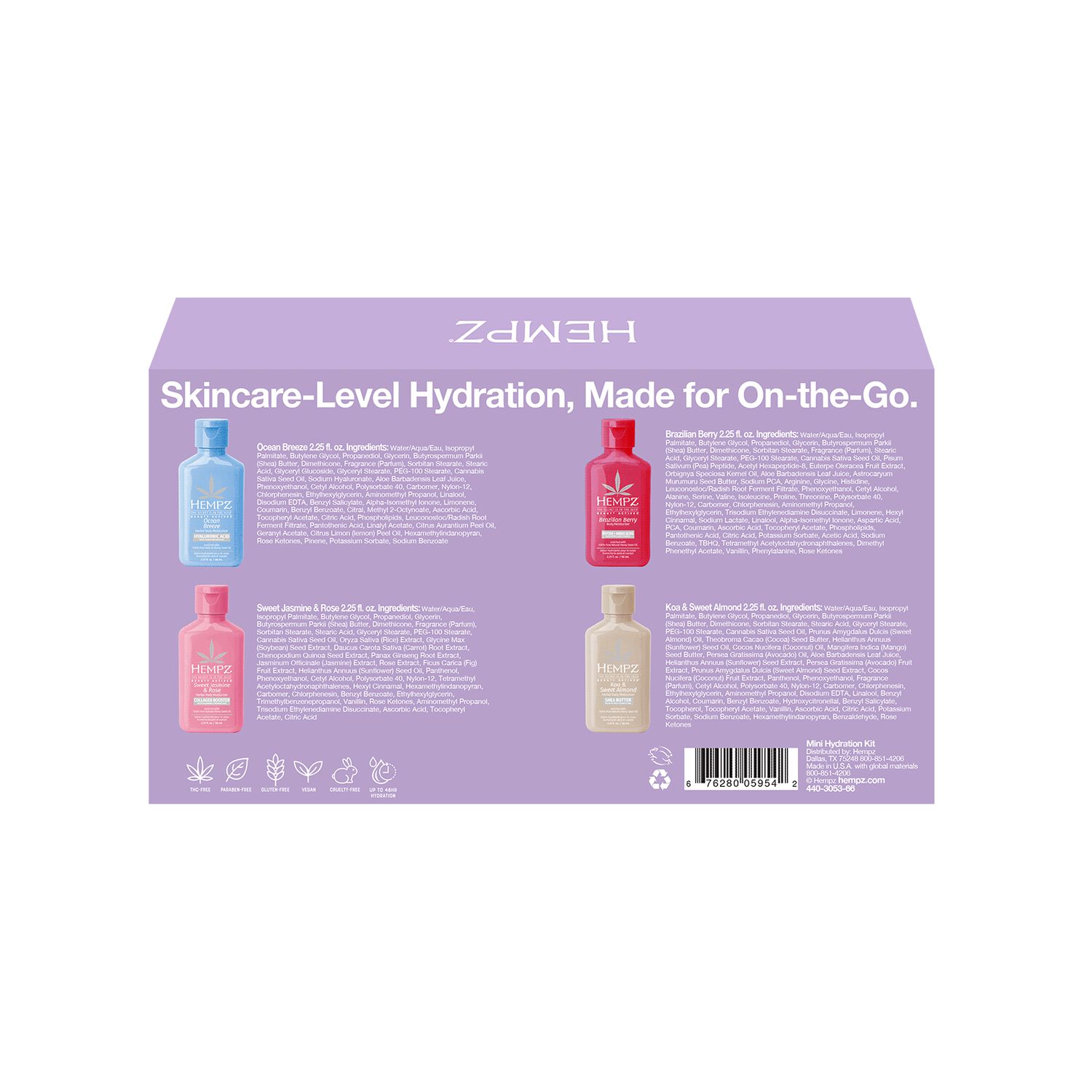 Mini Beauty Actives Hydration Kit - Hempz | CosmoProf