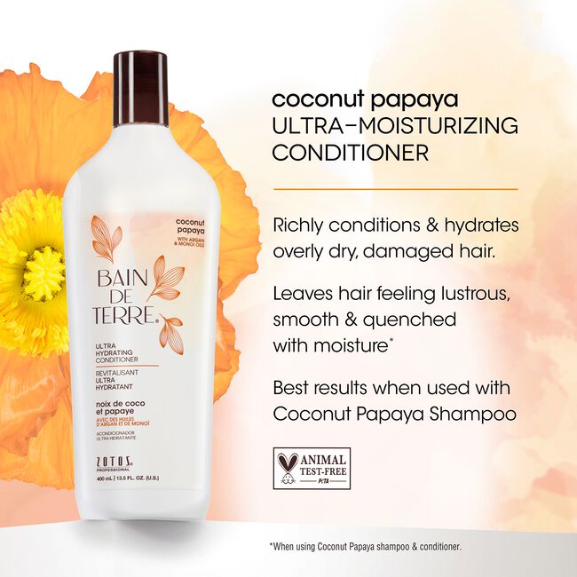 Coconut Papaya Ultra Hydrating Conditioner - Bain de Terre | CosmoProf