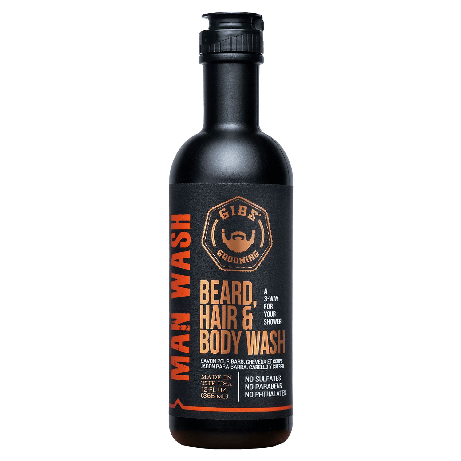 Man Wash BHB (Beard, Hair and Body) - GIBS Grooming | CosmoProf