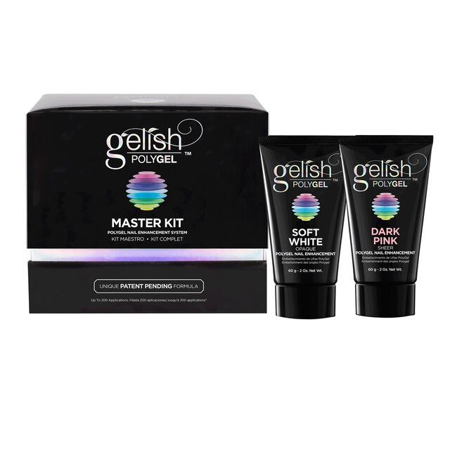 PolyGel Master Kit with Dark Pink and Soft White - Gelish | CosmoProf