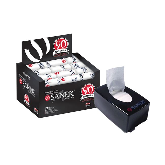 Sanek Neck Strips, Black Plastic Dispenser - Graham Professional ...