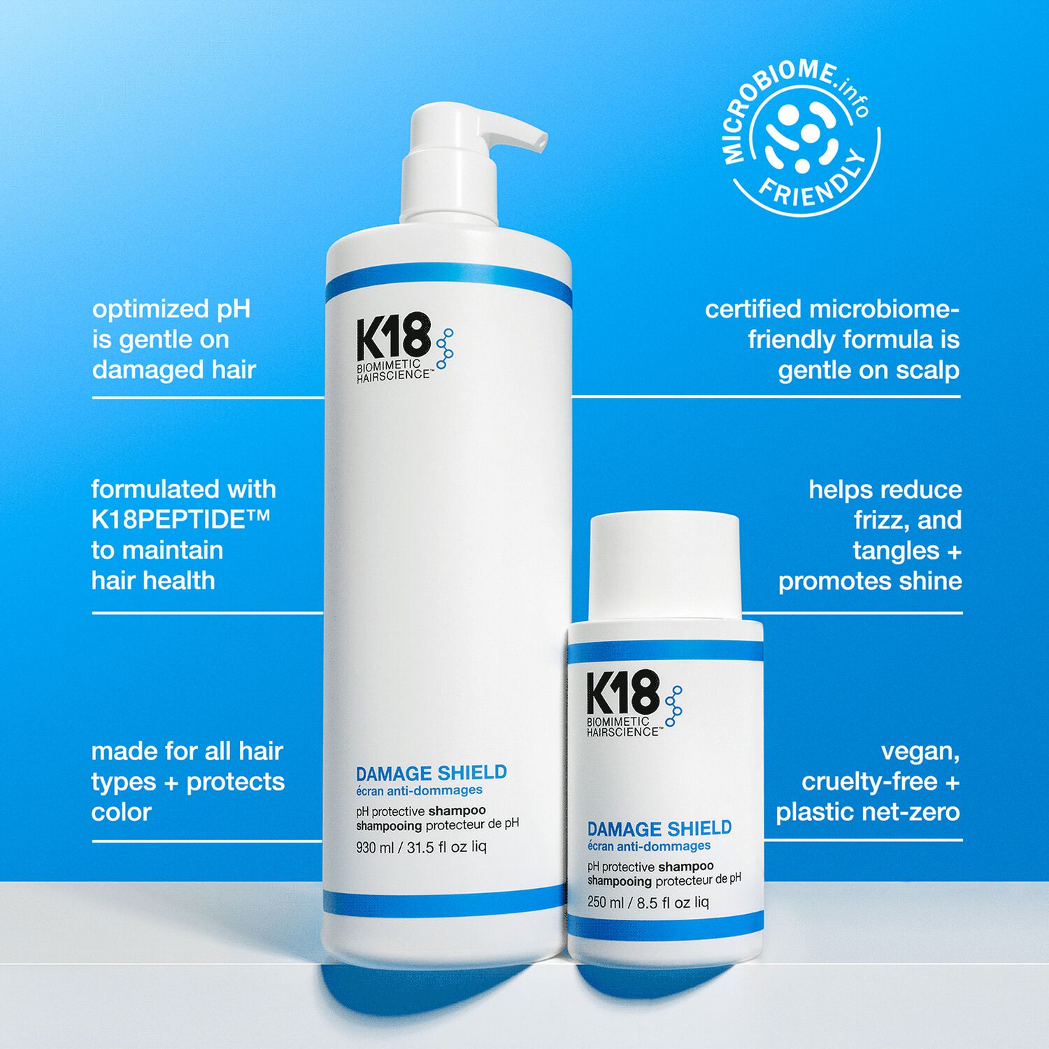 Damage Shield pH Protective Shampoo - K18 Biomimetic Hairscience ...
