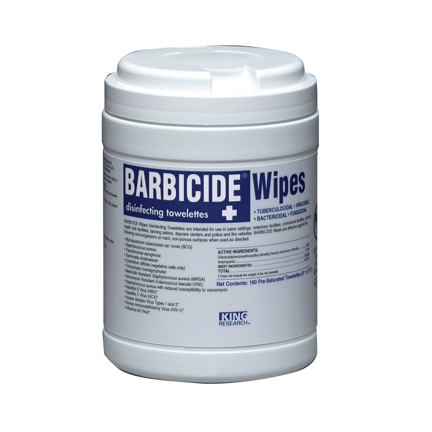 BlueCo Brands - Professional Barbicide Wipes - Salon Tool Cleaners