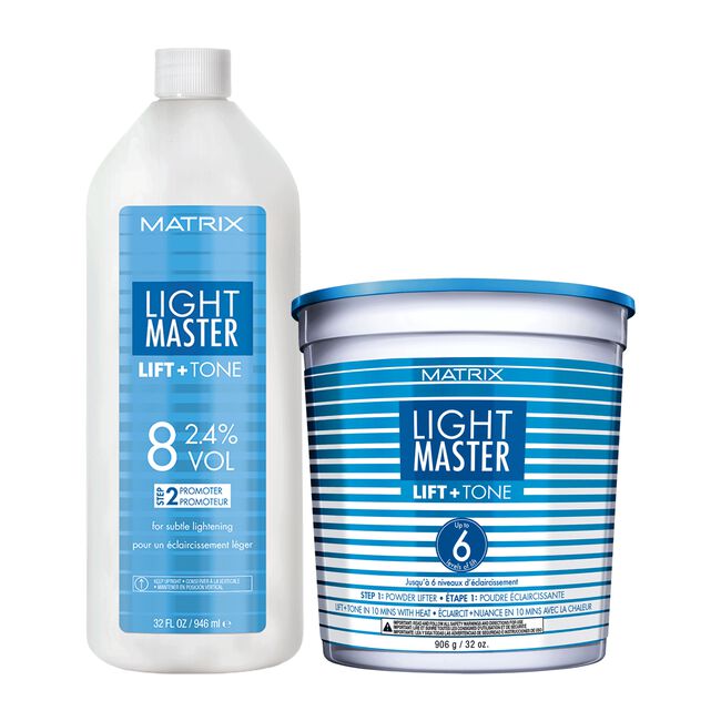 Light Master Lift & Tone 6 Lightening Powder, 8 Vol Promoter - Matrix ...