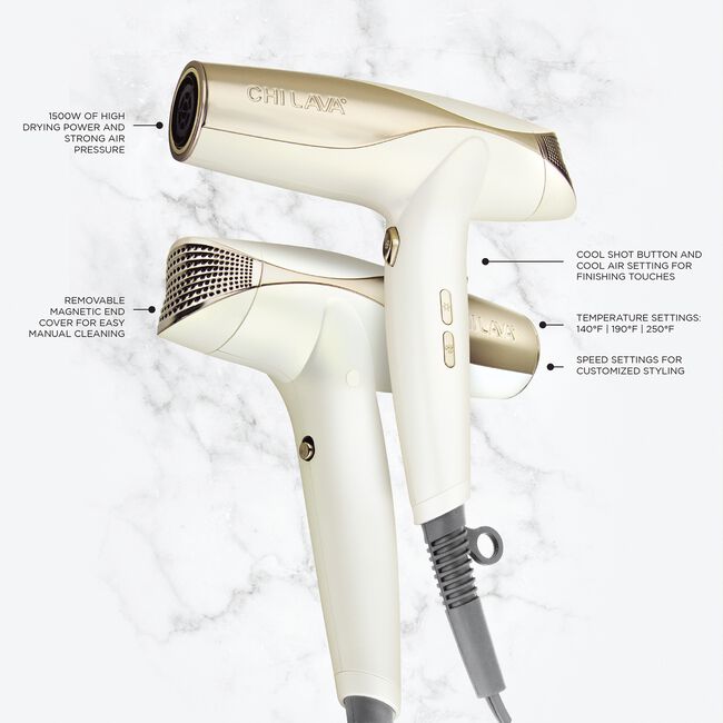 White Lava Pro Turbo Hair Dryer - CHI | CosmoProf
