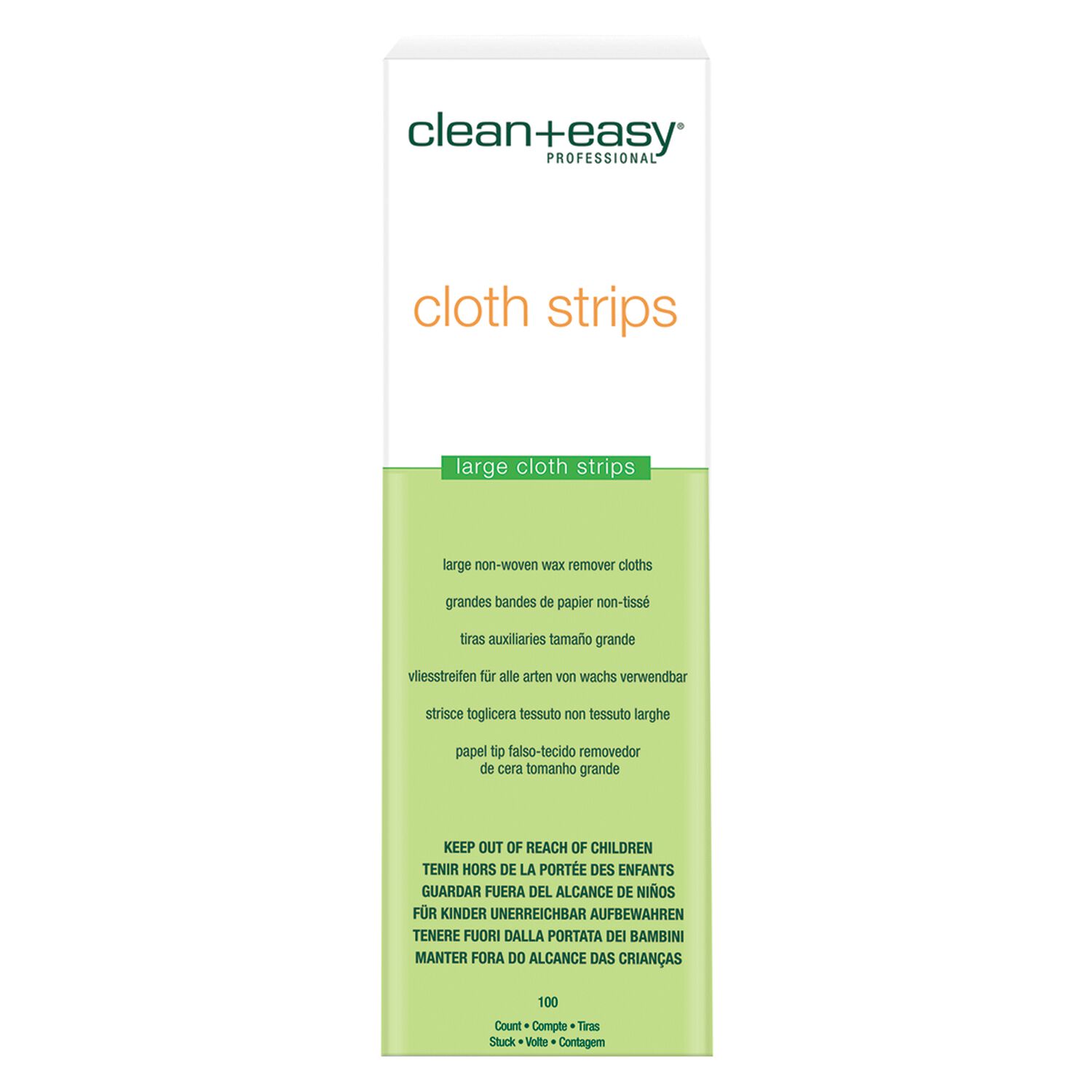 Large Non-Woven Cloth Strips - Clean+Easy | CosmoProf
