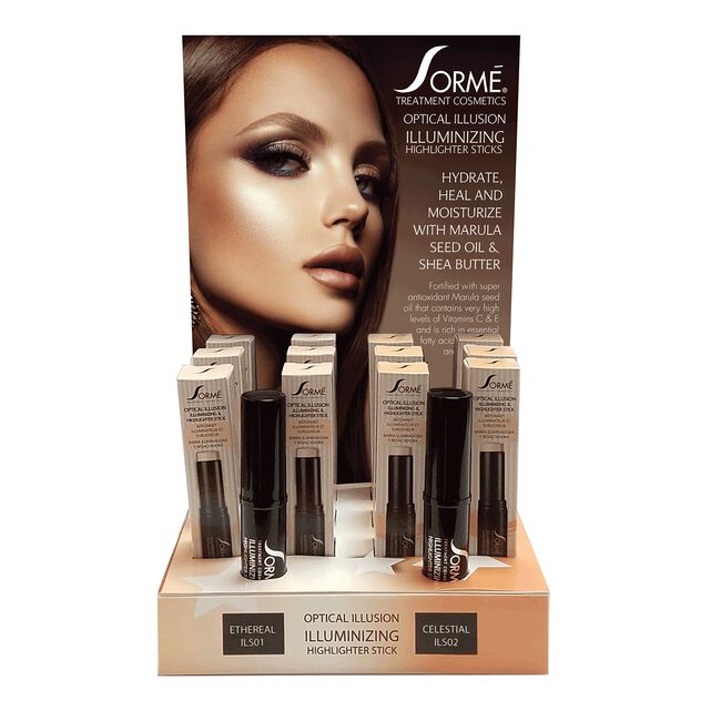Illuminizing Highlighting Stick - 12 count display - Sorme Cosmetics ...
