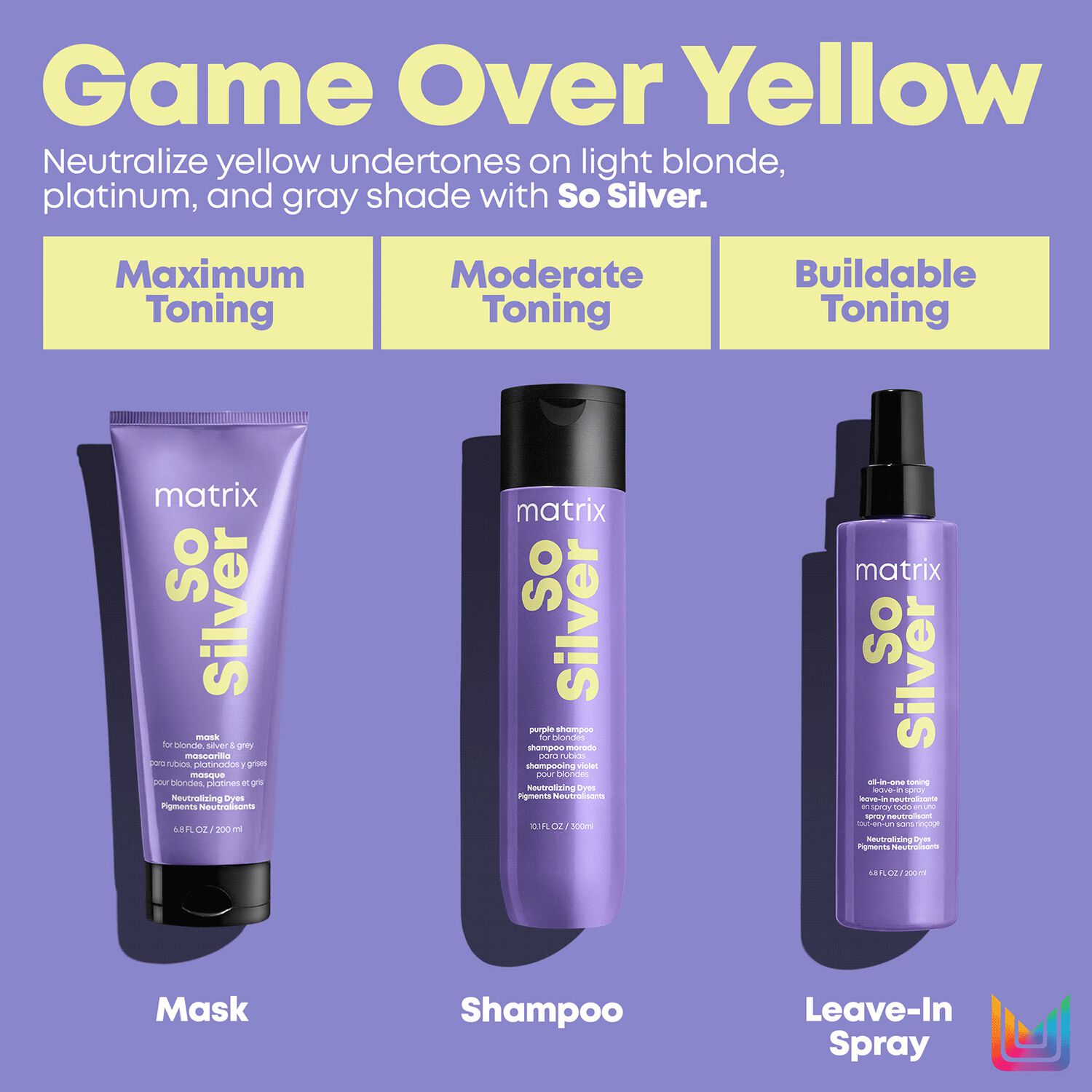 So Silver Triple Power Mask - Matrix | CosmoProf