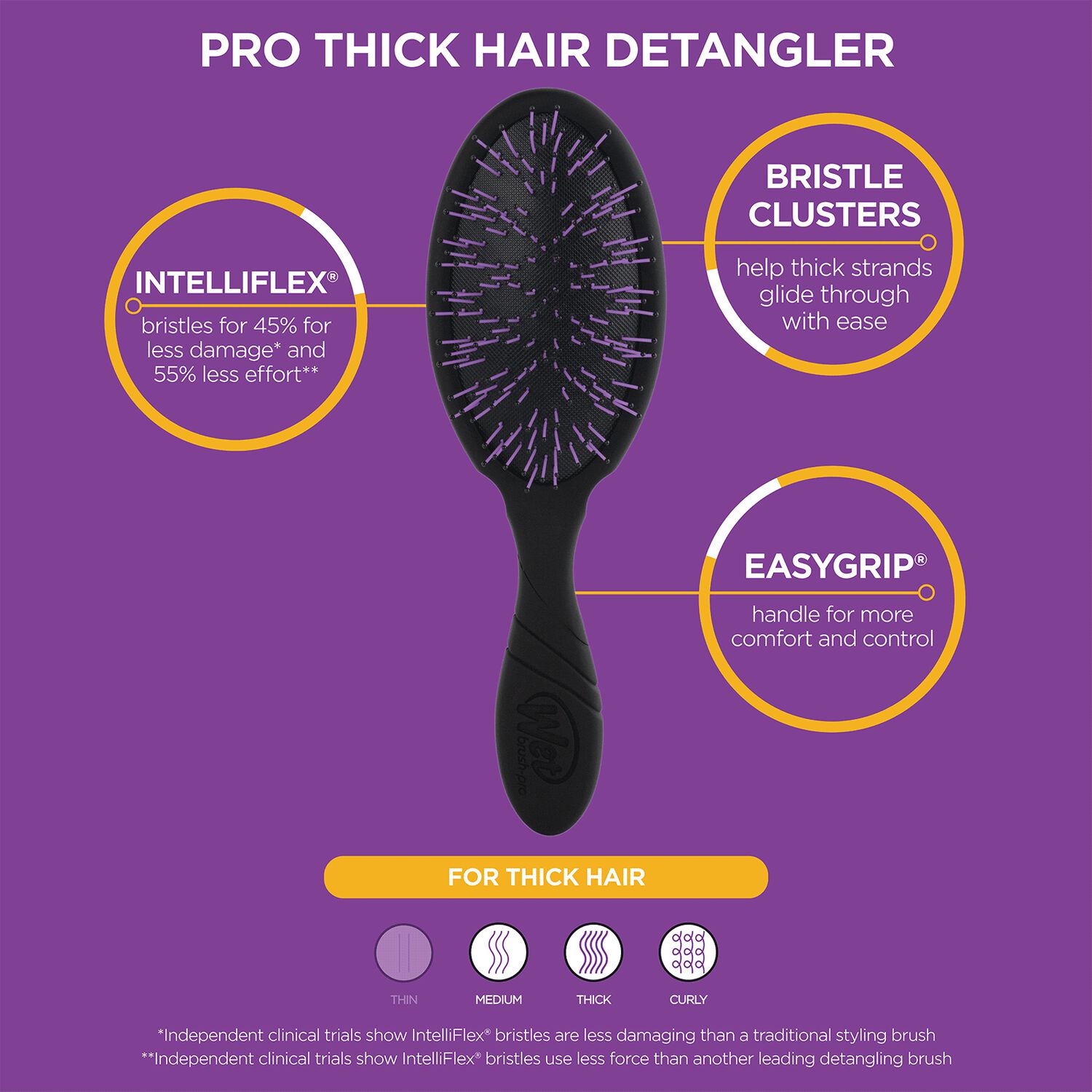 Pro Detangler Thick Hair Brush - Wet Brush | CosmoProf