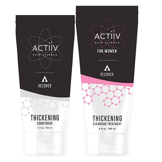 Recover Thickening Conditioner & Cleanser for Women - ACTiiV Hair ...