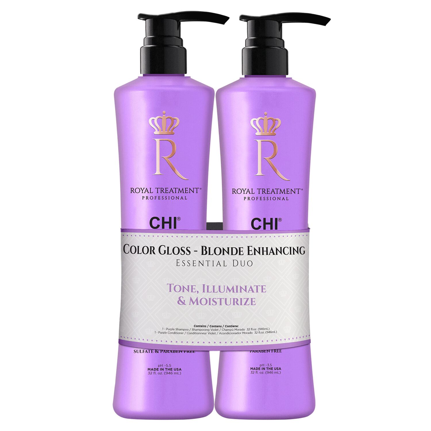 Royal Treatment Color Gloss Blonde Enhancing Essential Duo - CHI ...