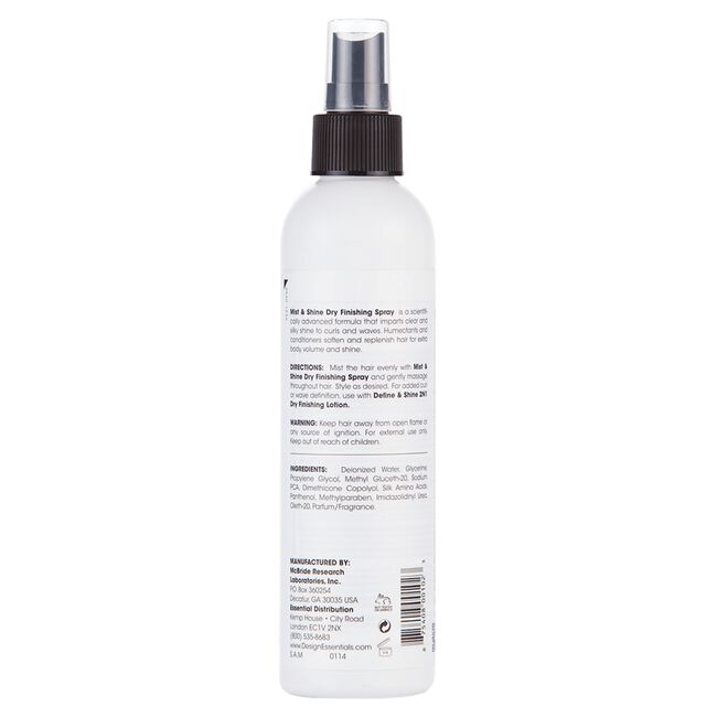 Wave By Design Mist & Shine Dry Finishing Spray - Design Essentials ...