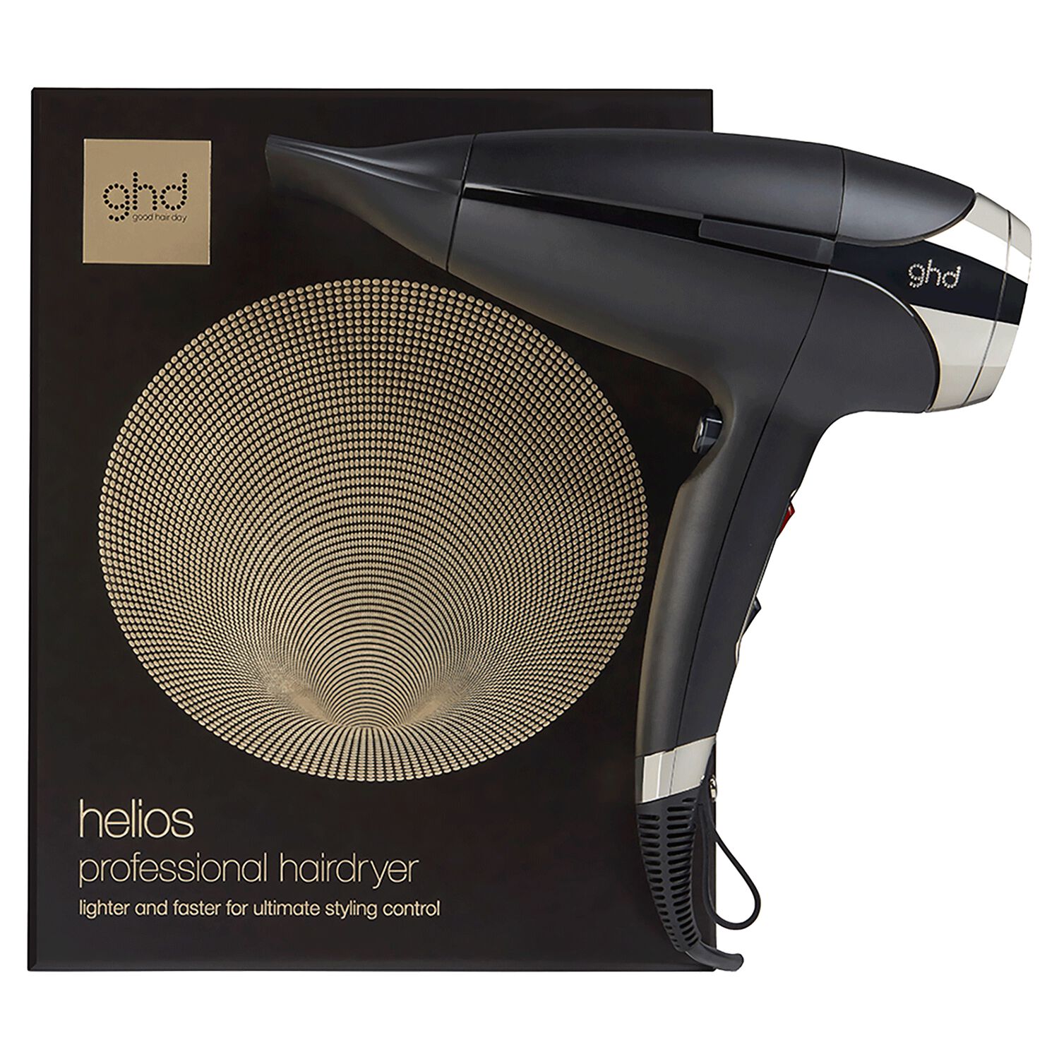 Helios Black Professional Hair Dryer - GHD (Good Hair Day) | CosmoProf