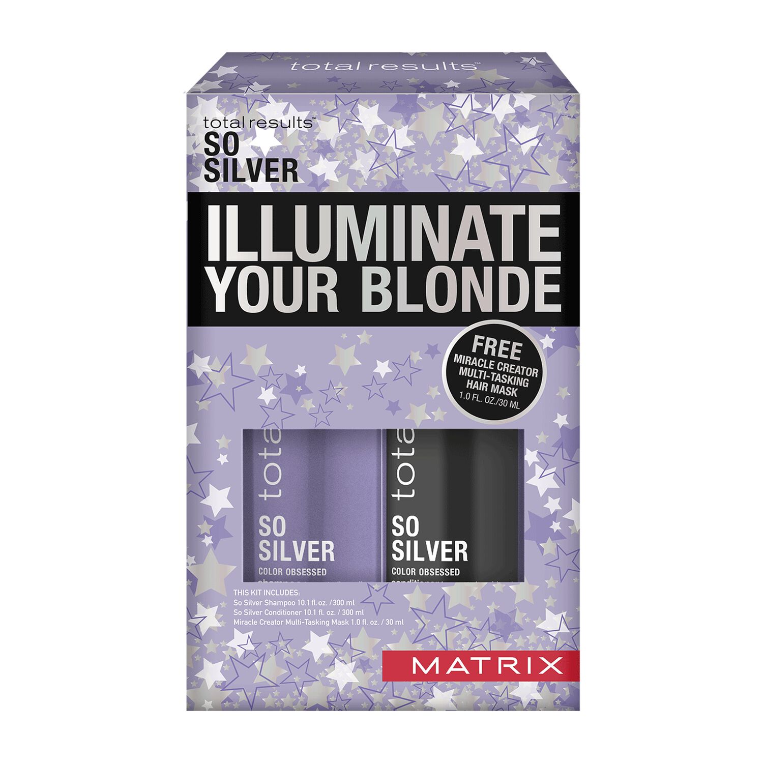 Total Results So Silver Shampoo, Conditioner, Treatment - Matrix ...