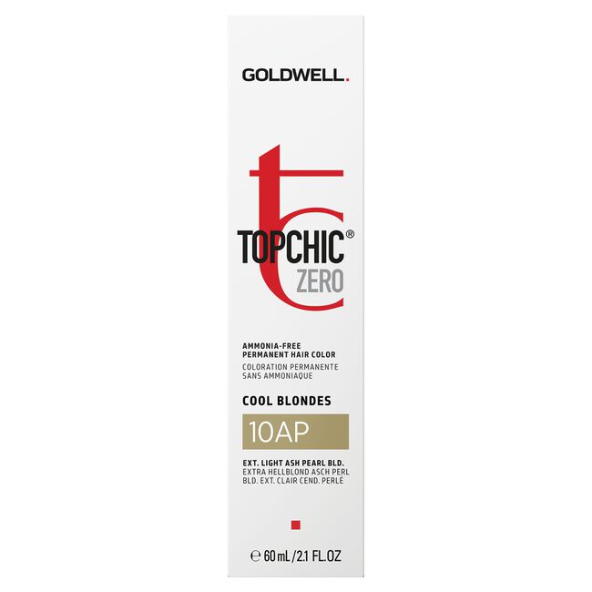 10AP Extra Light Ash Pearl Blonde Topchic Zero Ammonia-Free Permanent Color - Goldwell USA ...