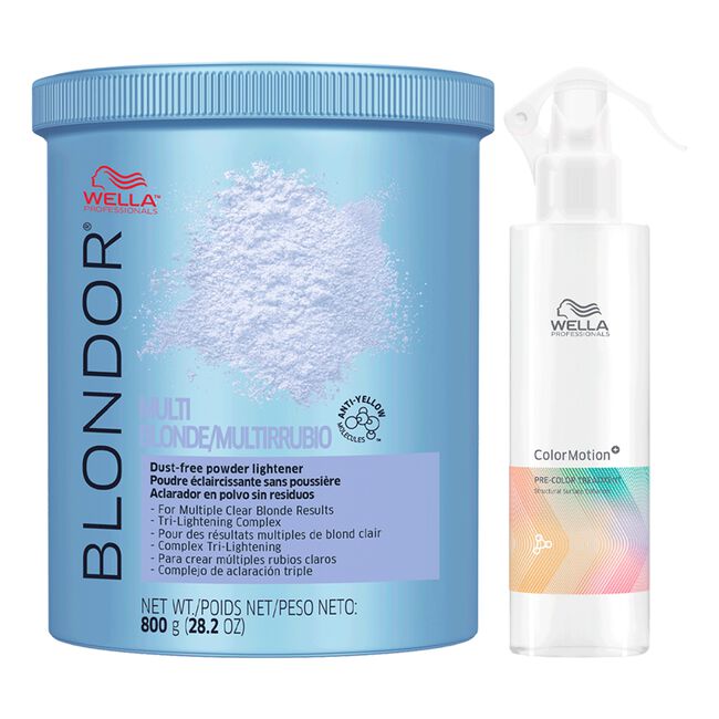 Blondor Powder Lightener, ColorMotion+ Pre-Color Treatment - Wella ...