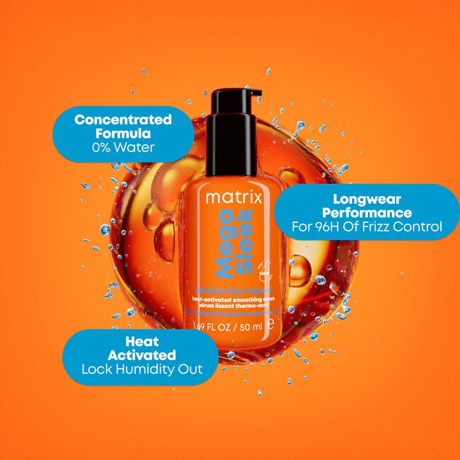 Mega Sleek 96H Anti-Frizz Topcoat Serum - Matrix | CosmoProf