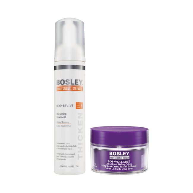 Revive Treatment for Color Treated+Ultra Boost Styling Creme - Bosley ...