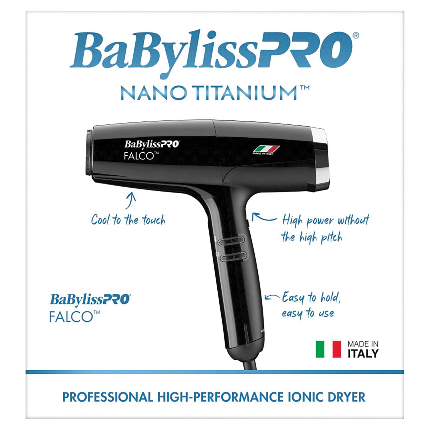 Nano Titanium Falco Hair Dryer - BaBylissPRO | CosmoProf