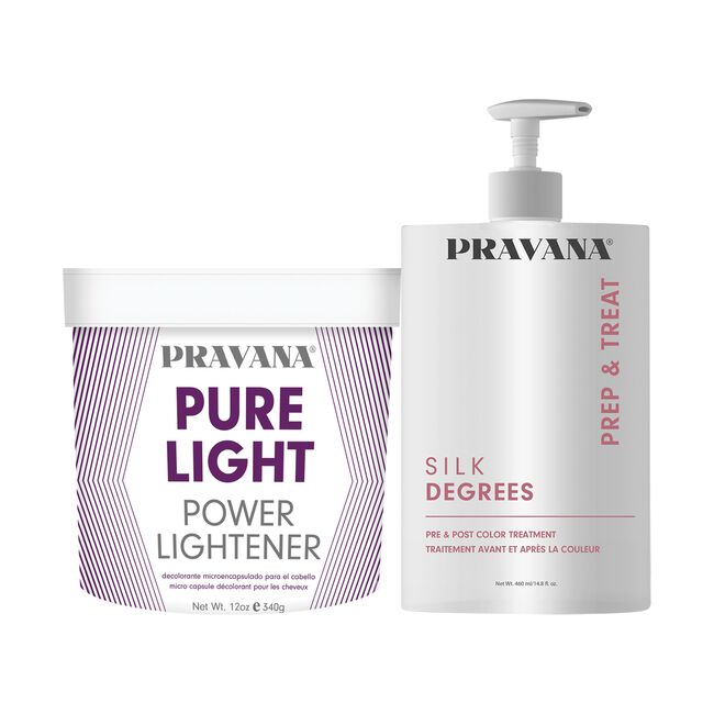 Pure Light Power Lightener, Silk Degrees Prep & Treat - Pravana | CosmoProf