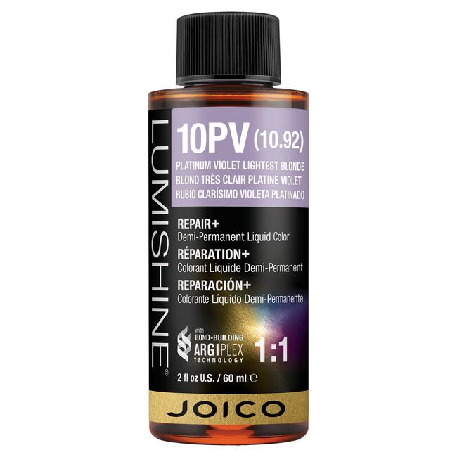10PV Platinum Violet Lightest Blonde LumiShine Demi-Permanent Liquid ...