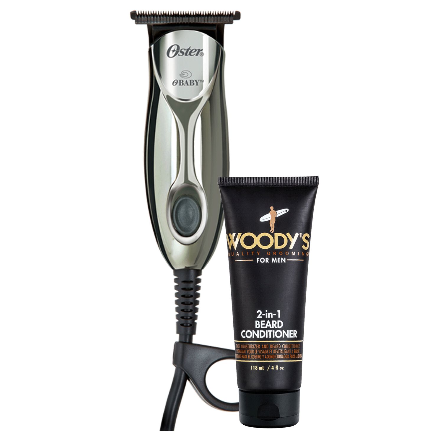 Oster OBaby Trimmer with Woodys 2-in-1 Conditioner - Oster | CosmoProf