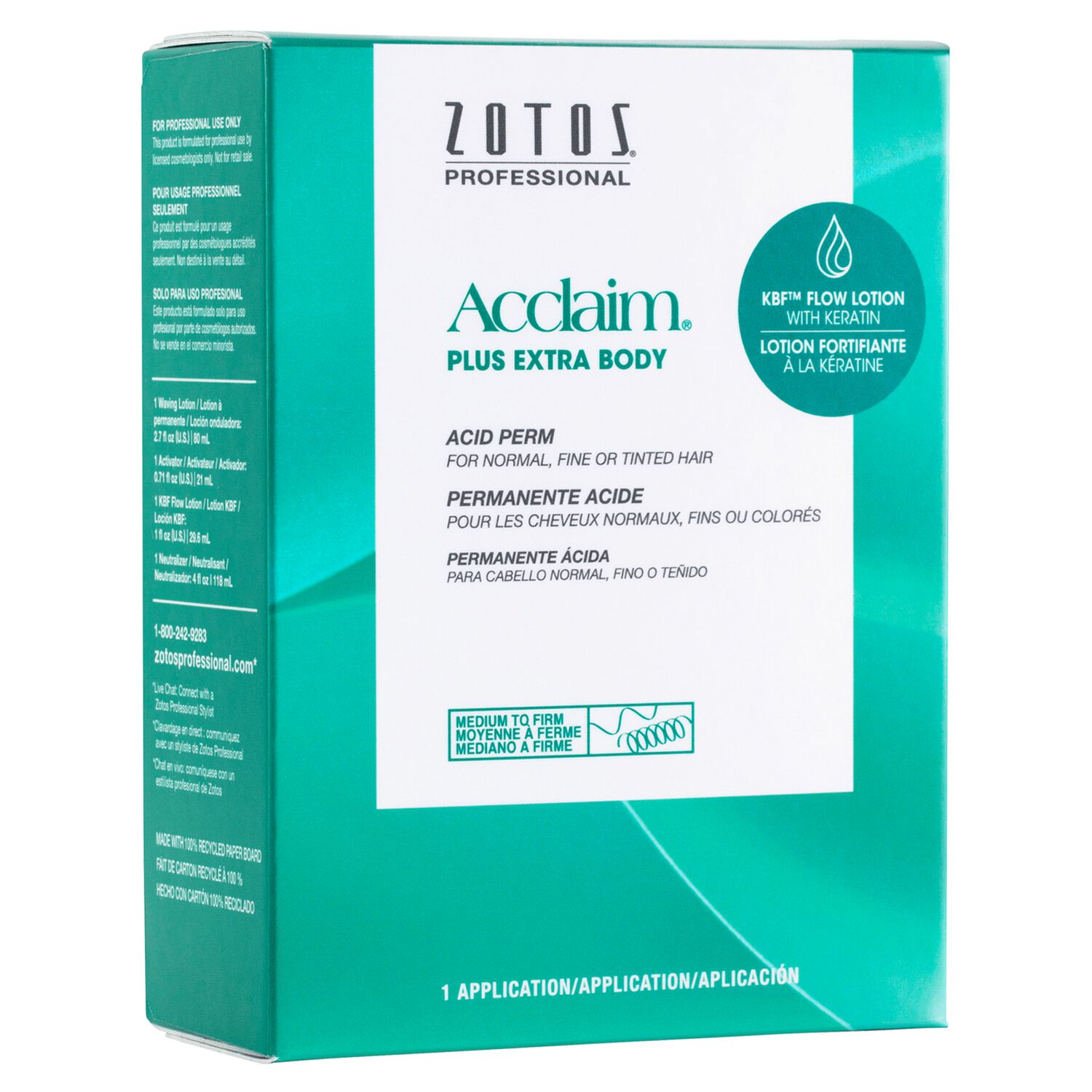 Acclaim Plus Extra Body Acid Perm for Normal, Fine or Tinted Hair ...