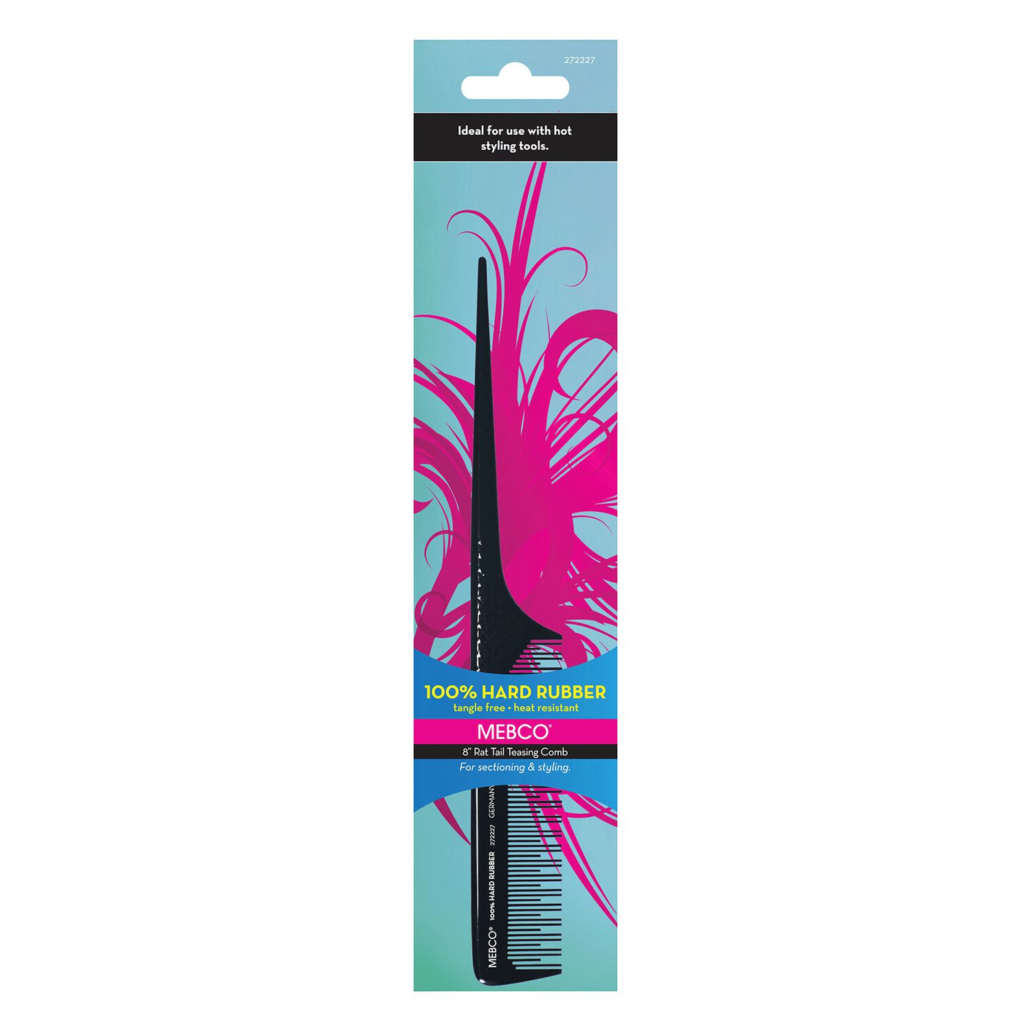 Mebco 8" Multi-Tooth Rattail Comb - Fromm Andre International | CosmoProf