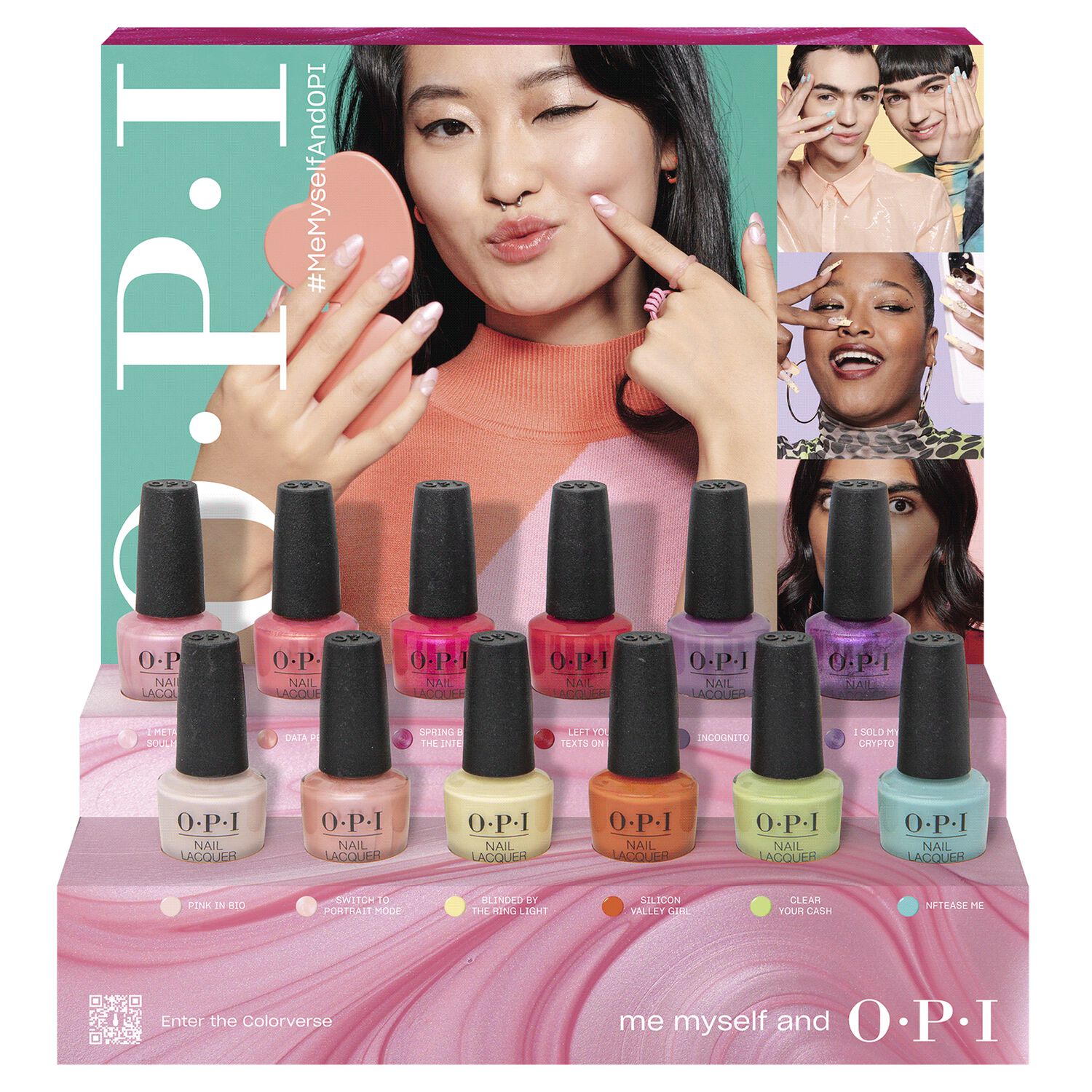 Me, Myself, and OPI Nail Lacquer Chipboard Display - OPI | CosmoProf