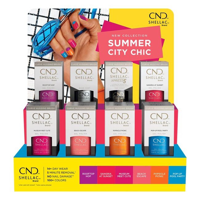 Shellac Summer City Chic 16-Piece Display - CND | CosmoProf