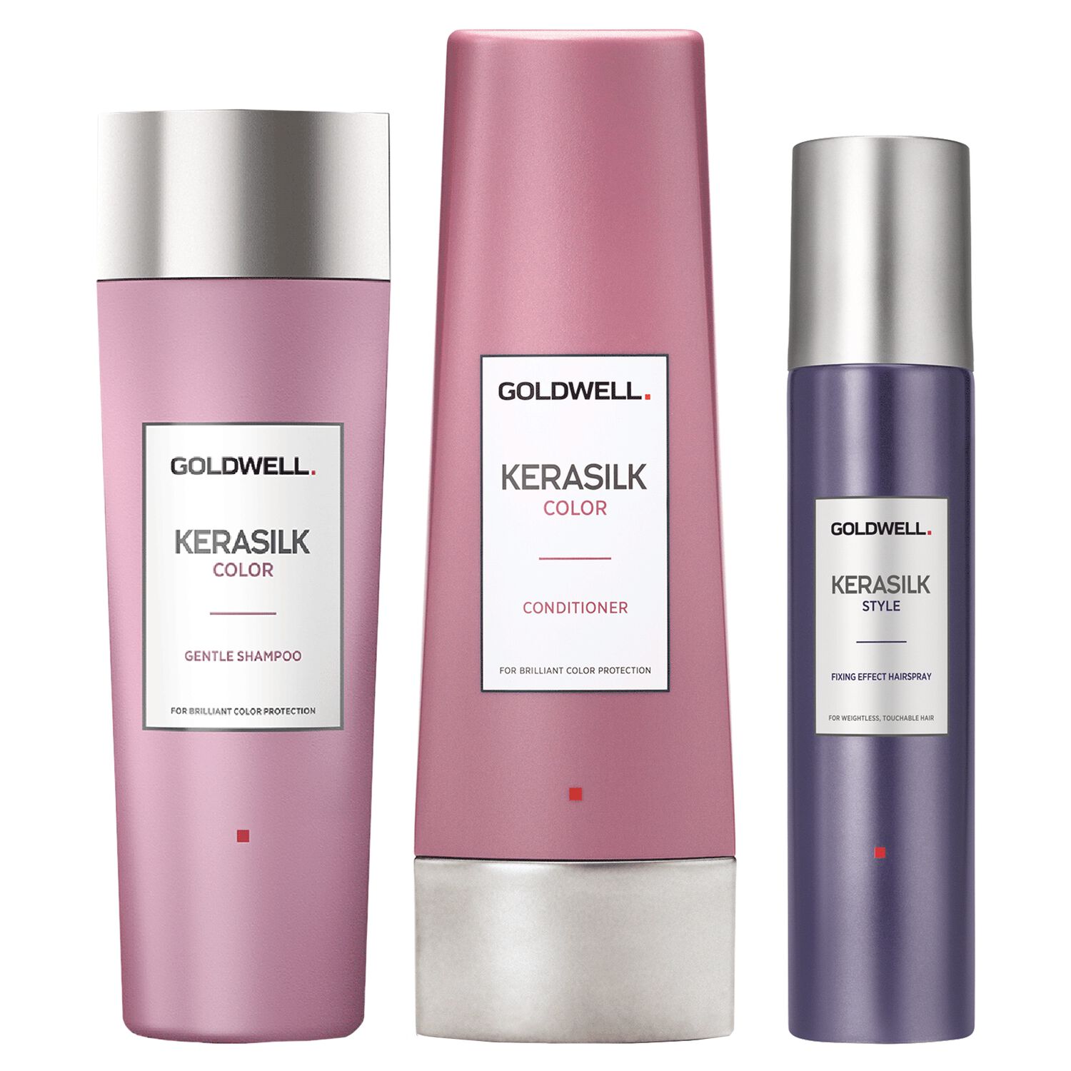 Kerasilk Color + Fixing Effect Hairspray Trio - Goldwell USA | CosmoProf