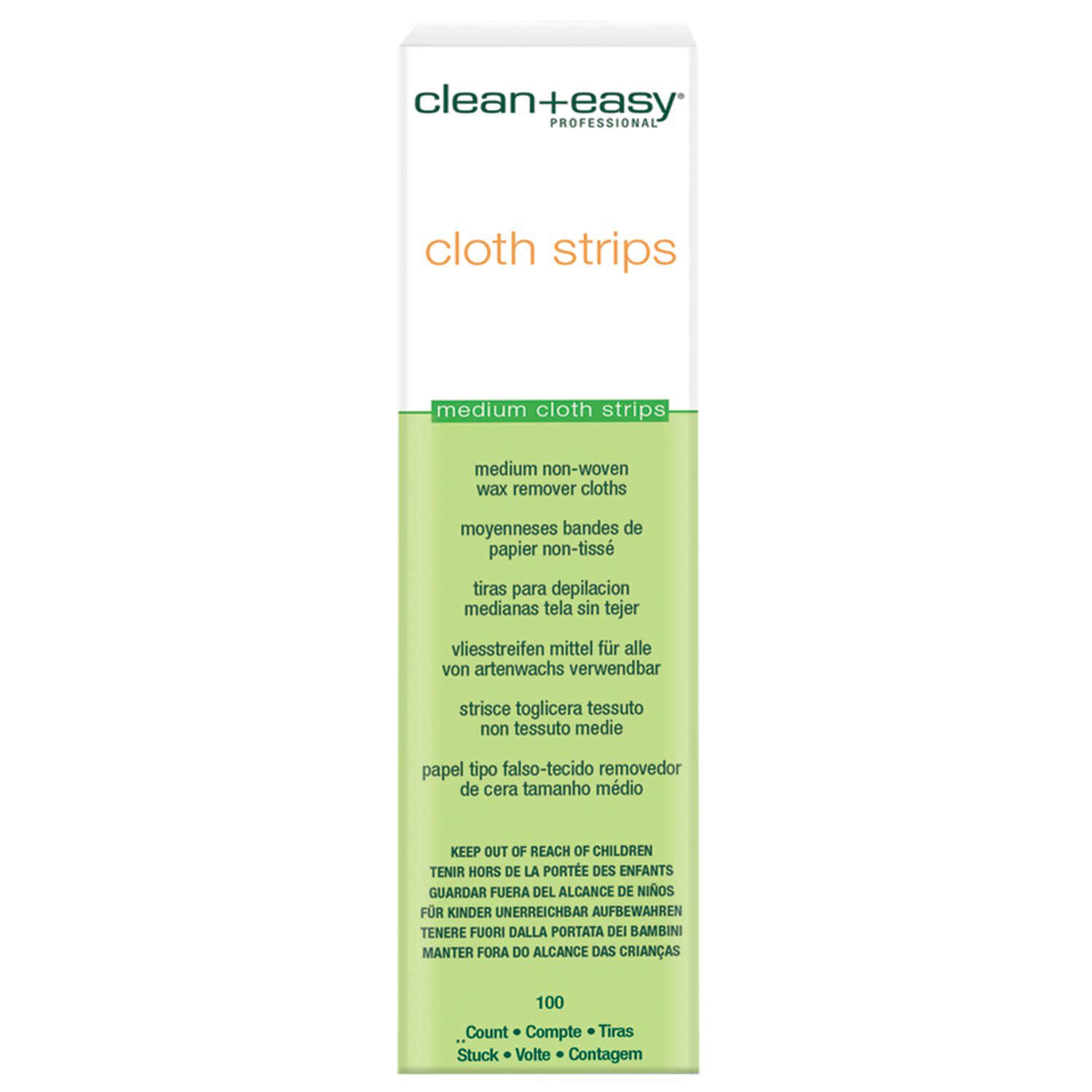 Medium Non-Woven Cloth Strips - Clean+Easy | CosmoProf