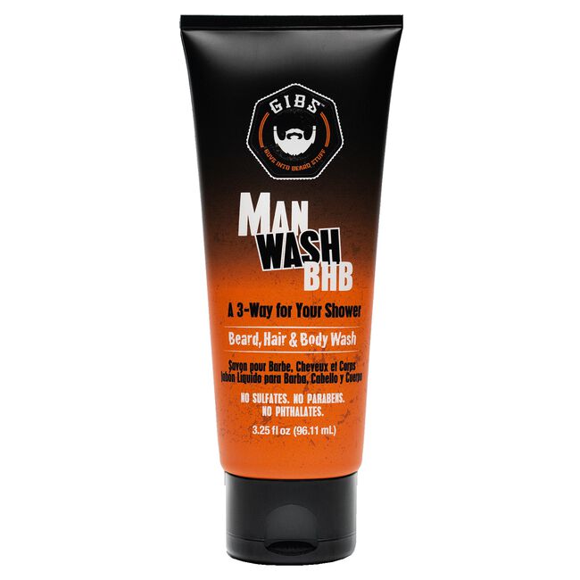 Man Wash BHB Beard, Hair and Body - GIBS Grooming | CosmoProf