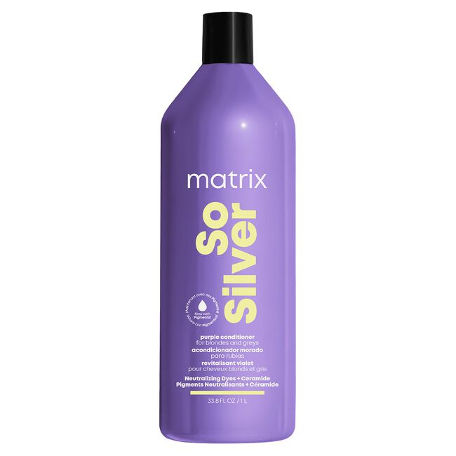 So Silver Purple Pigmented Conditioner for Blondes & Greys - Matrix ...