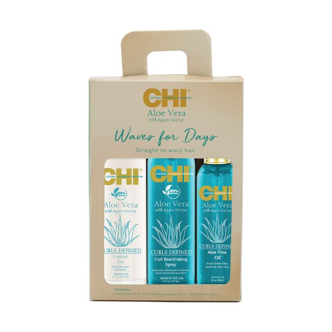 CHI Aloe Vera Agave Oil, Reactivate Spray, Control Gel - Farouk | CosmoProf