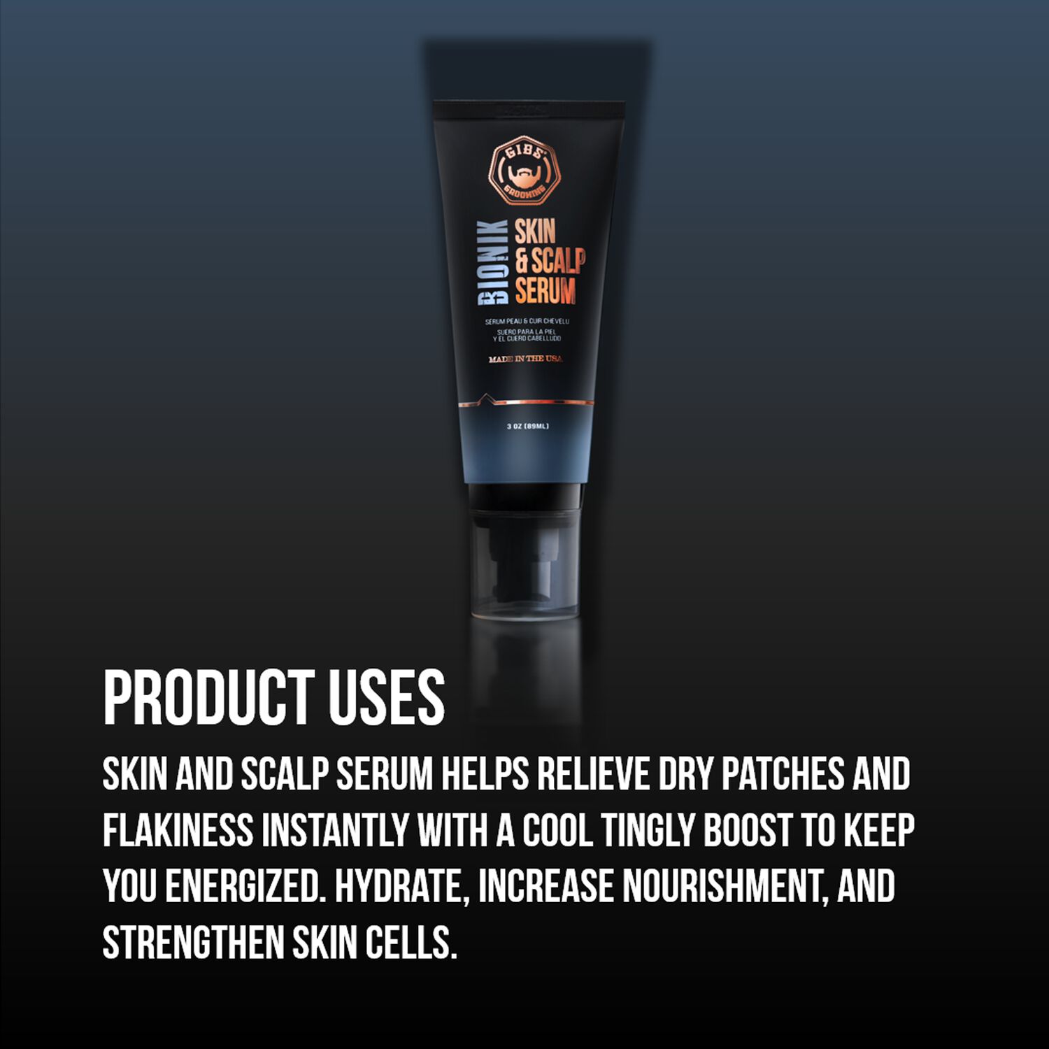 Bionik Skin & Scalp Serum - GIBS Grooming | CosmpProf