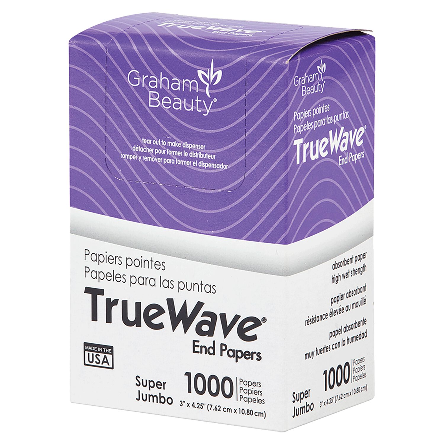 TrueWave Super Jumbo End Wraps 3 Inch x 4 1/4 Inch - Graham ...