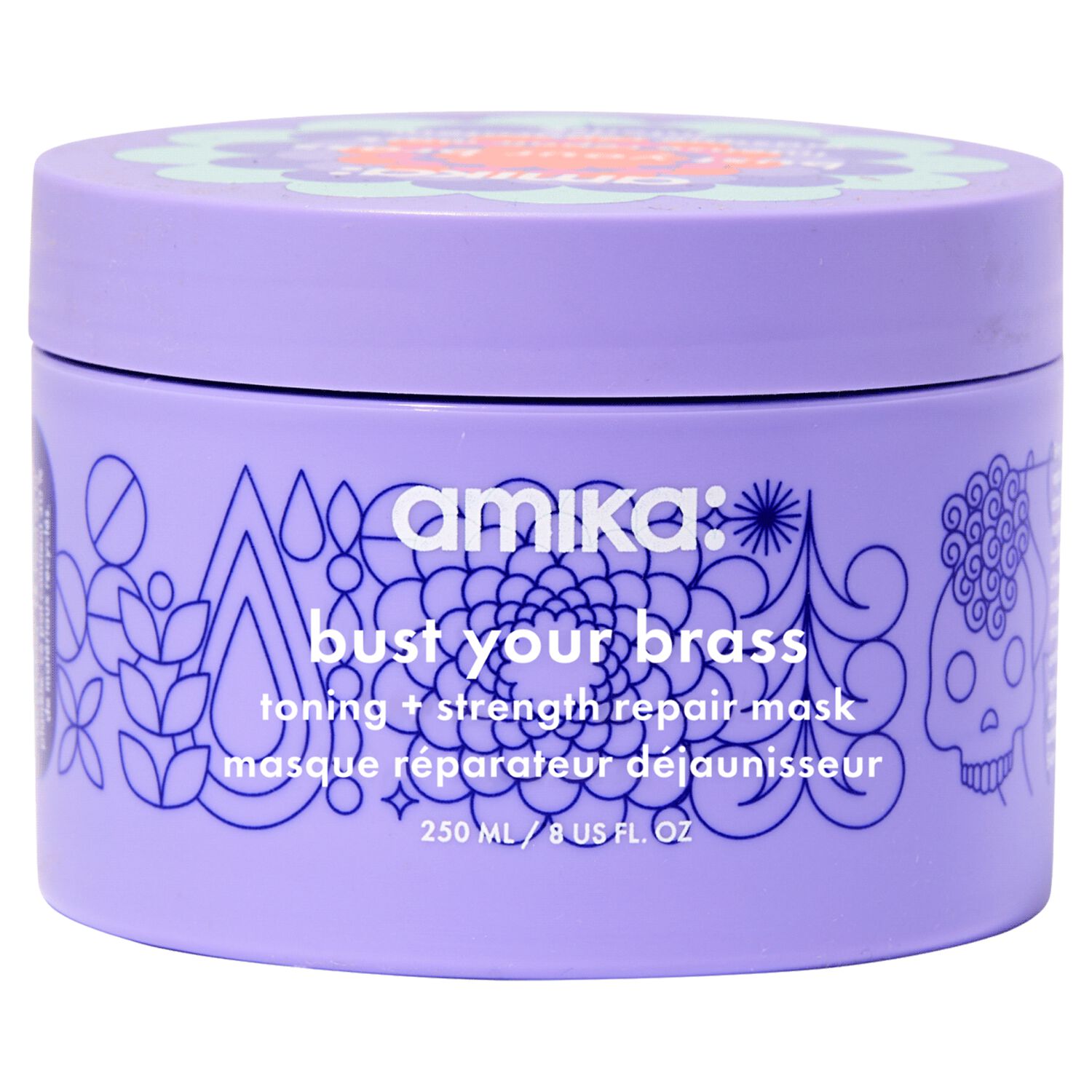 Bust Your Brass Blonde Intense Repair Mask - amika | CosmoProf