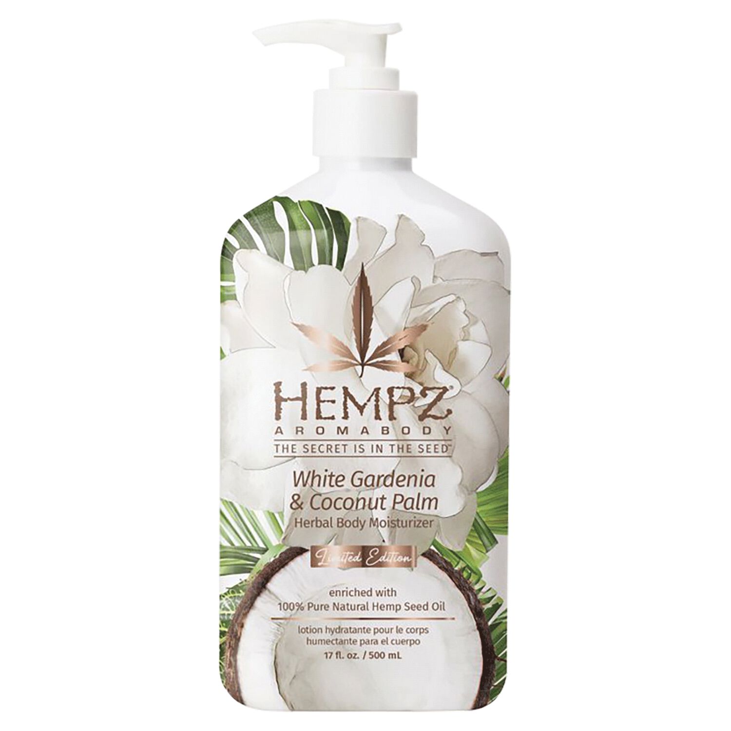 White Gardenia & Coconut Palm Herbal Body Moisturizer - Hempz | CosmoProf