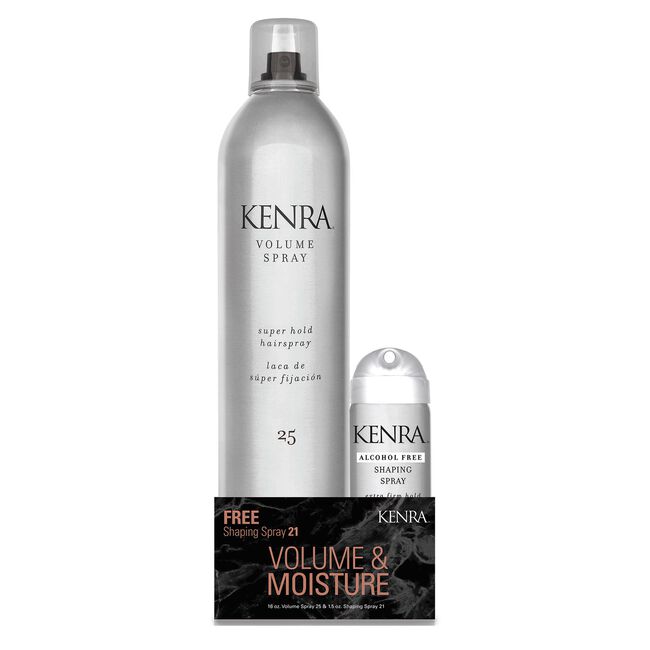 Volume Spray #25 with Travel Size Shaping Spray #21 - Kenra ...