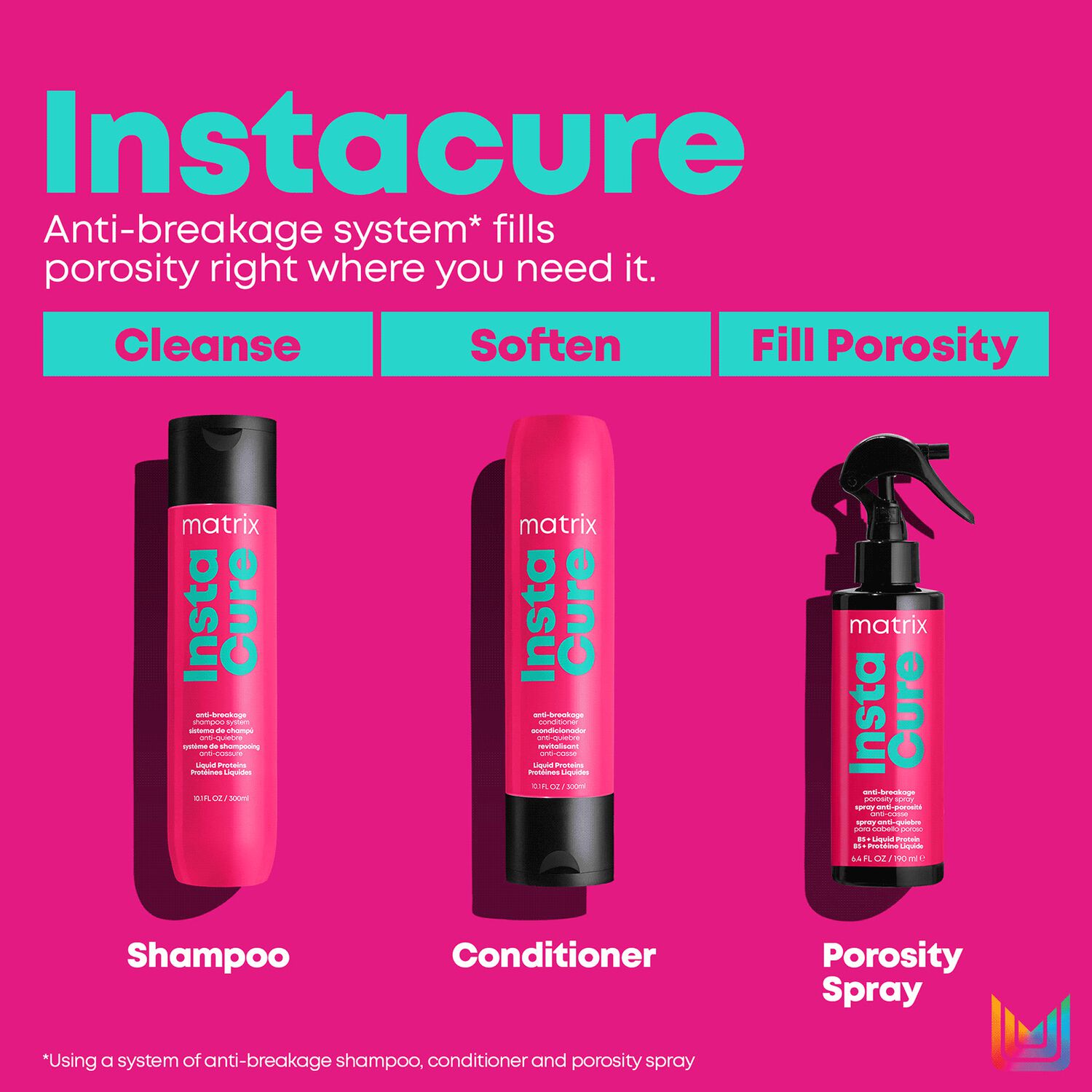 Instacure Anti-Breakage Porosity Leave-In Spray - Matrix | CosmoProf