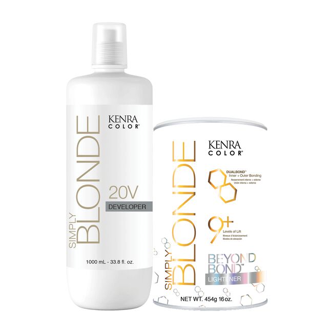 Simply Blonde Beyond Bond Lightener, 20 Volume Developer - Kenra ...
