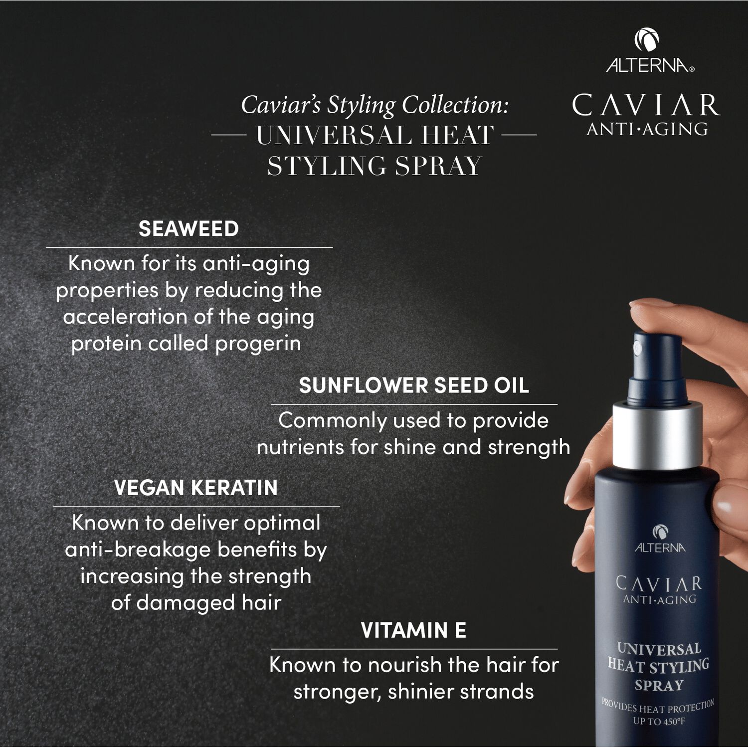 Caviar Anti-Aging Universal Heat Styling Spray - Alterna | CosmoProf