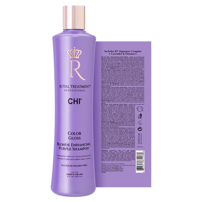 Royal Treatment Color Gloss Blonde Enhancing Purple Shampoo - CHI ...