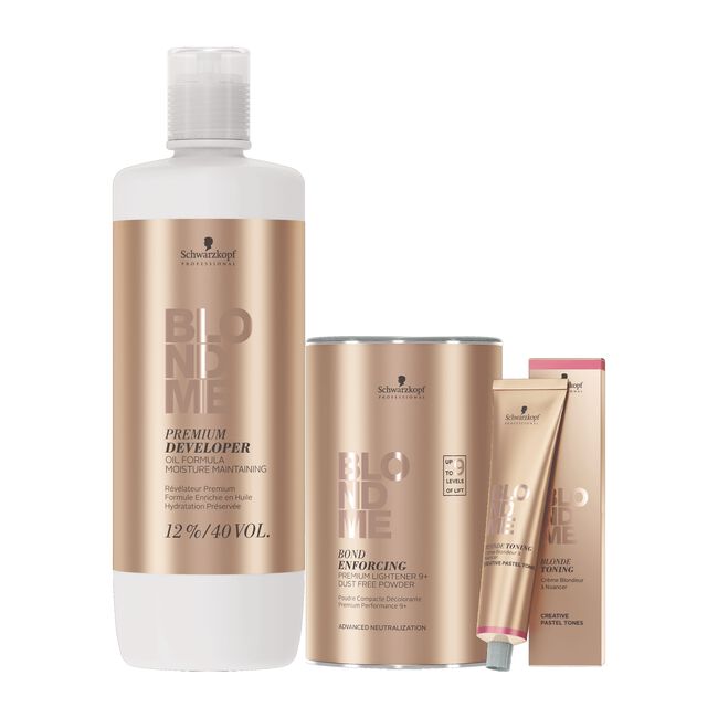BlondMe Bond Premium Lift 9+, Toning Ice, 40 Vol Developer ...
